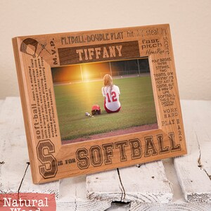 Personalized Softball Picture Frame - Softball Player Gift - Softball ...