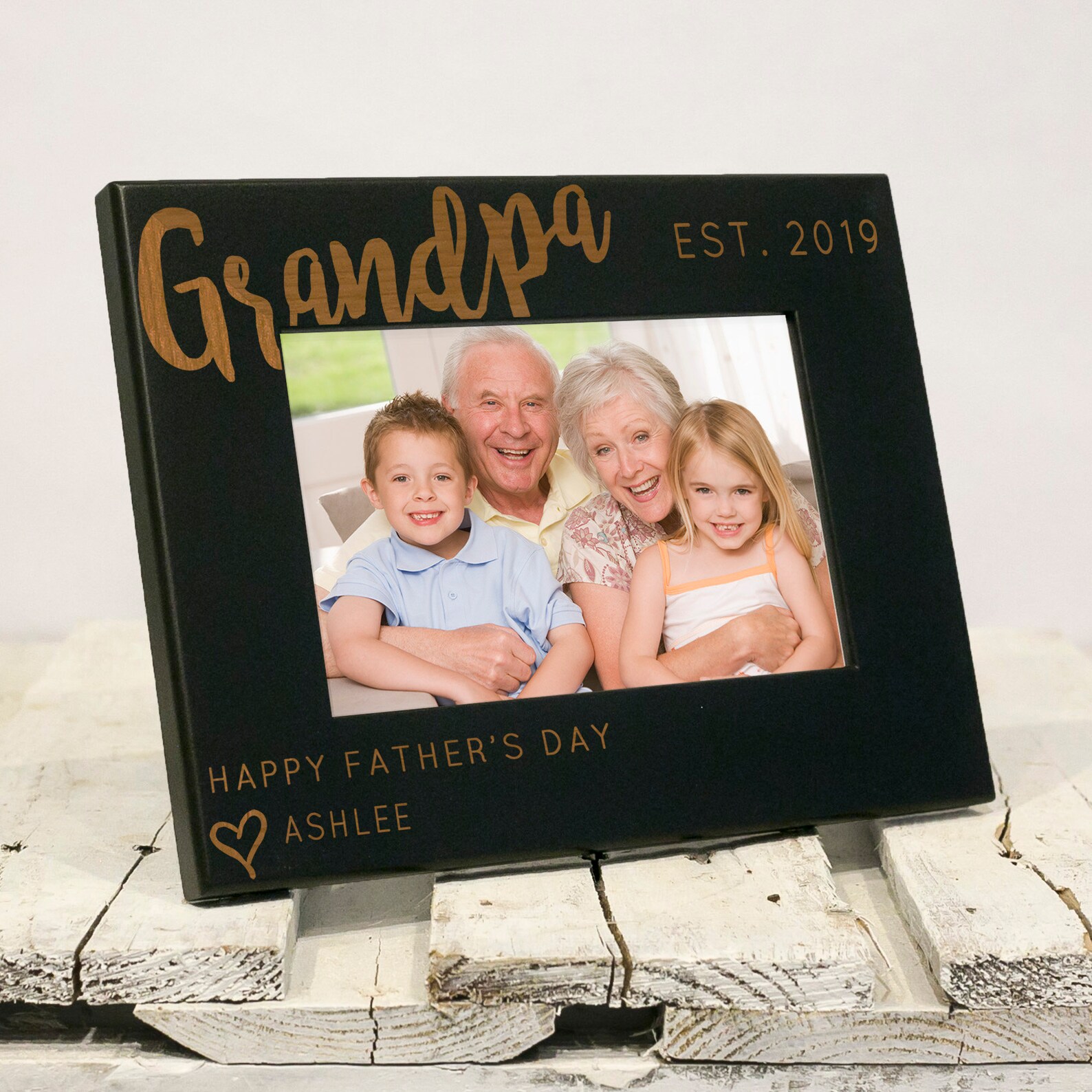 Personalized Grandpa Picture Frame, Grandkids Names, Fathers Day ...