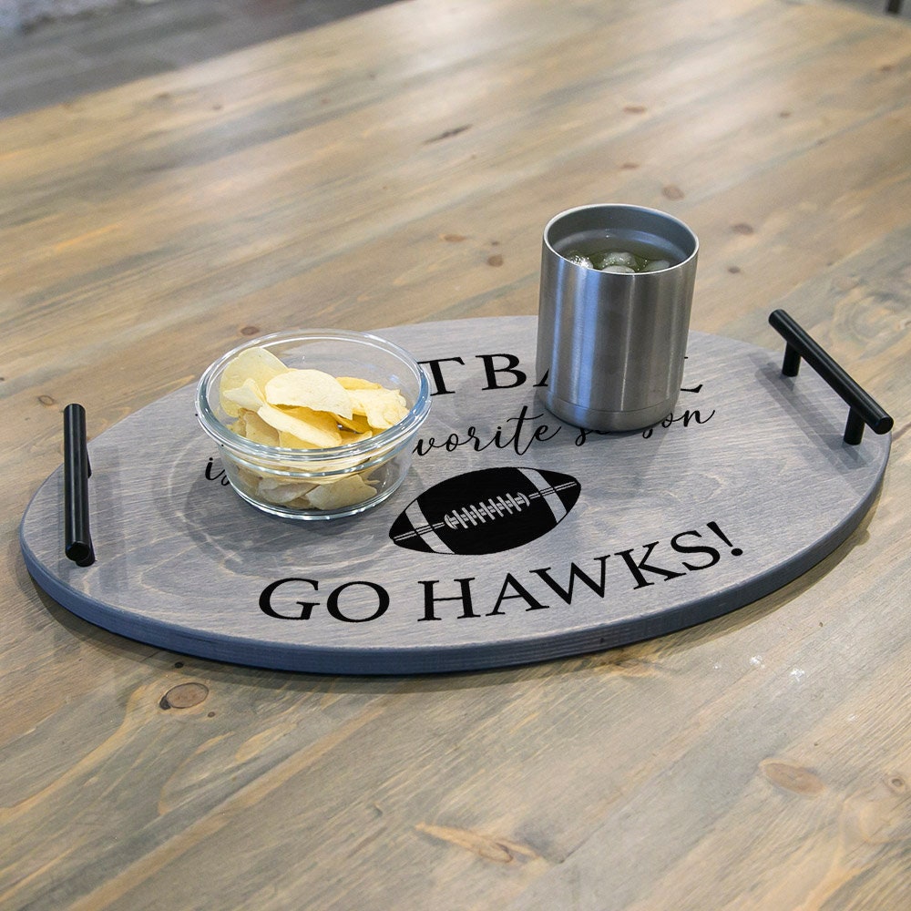 Football Serving Tray Rustic Football Serving Tray with - Etsy Nederland