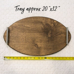 Rustic Football Serving Tray | Football Serving Tray With Handles ...