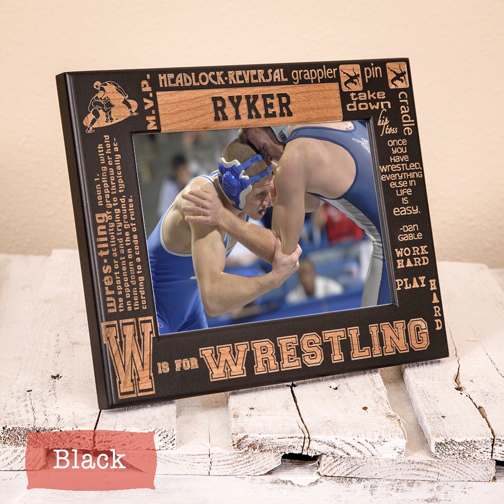 Personalized Wrestling Picture Frame: Engraved Gift for Wrestler - Etsy