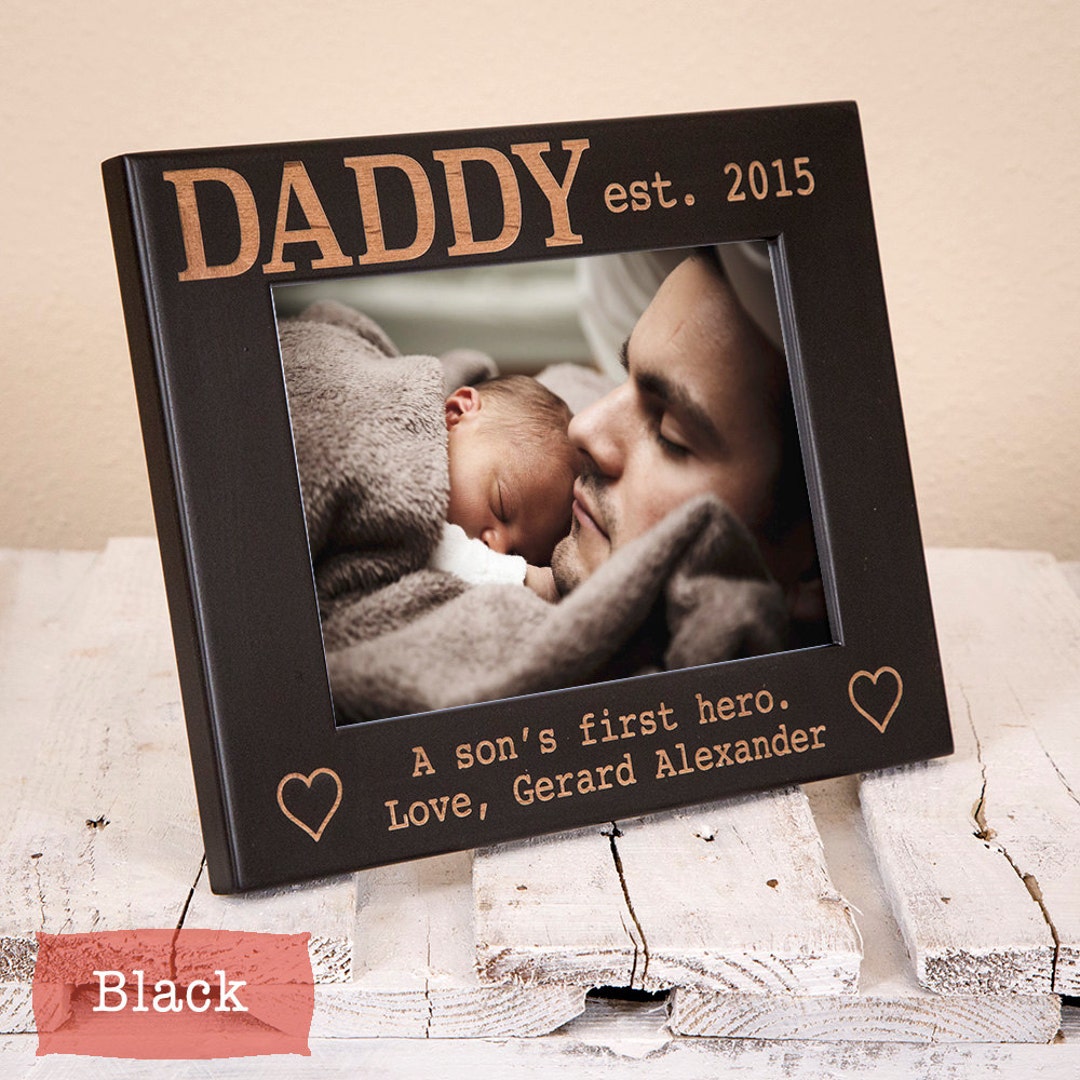 Personalized Daddy Picture Frame, Daughter's First Love, Son's First ...