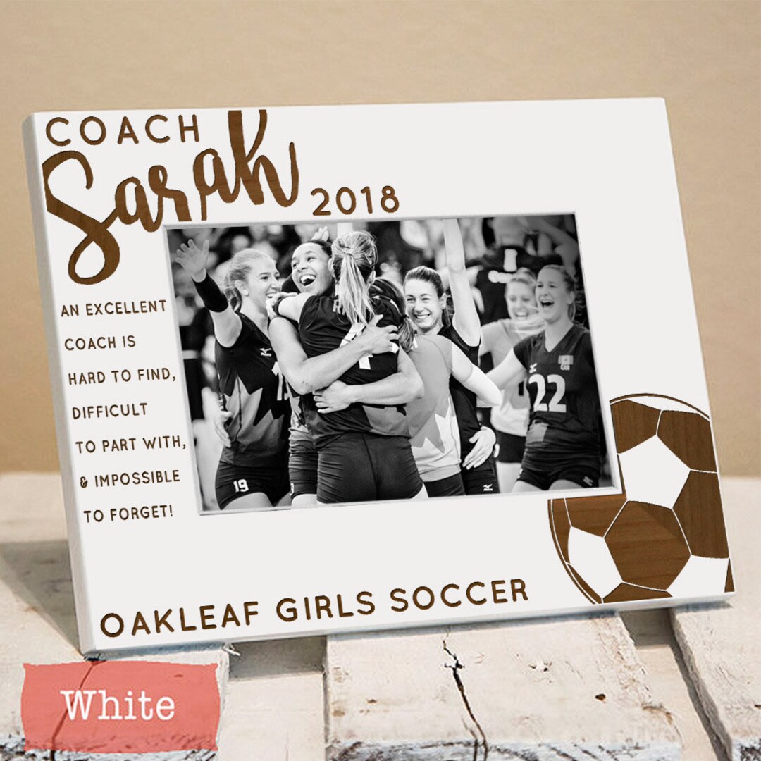 Personalized Engraved Wood Sports Coach Picture Frame - Etsy