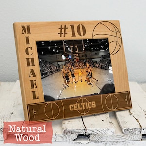Basketball Picture Frame - Personalized Gift for Basketball Player ...