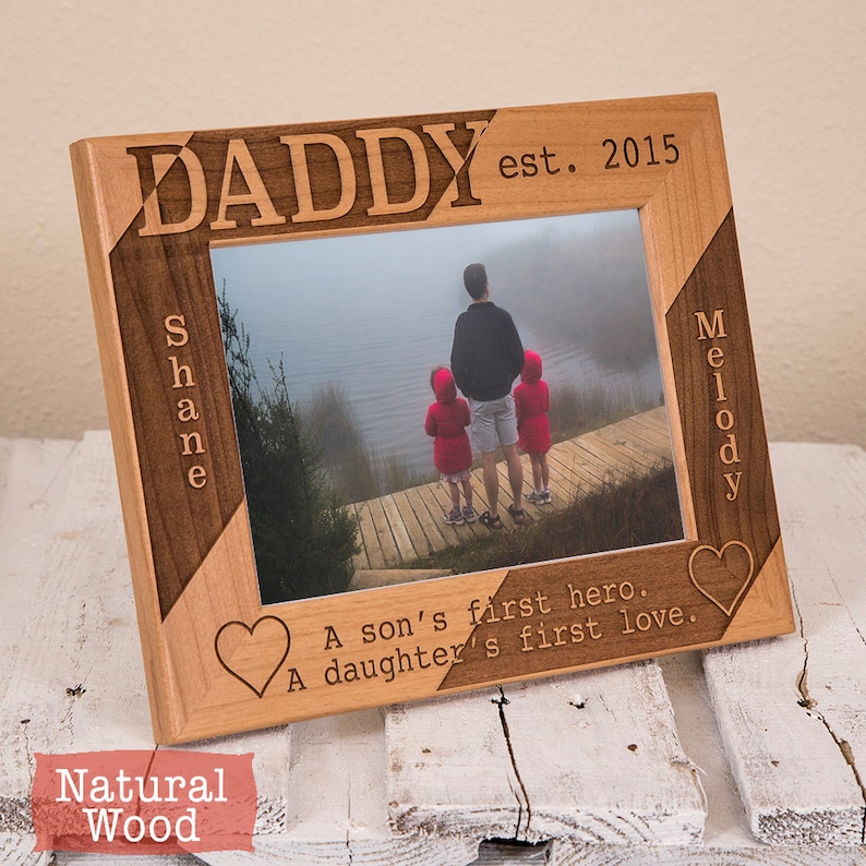 Personalized Daddy Picture Frame From Kids Includes Children - Etsy UK