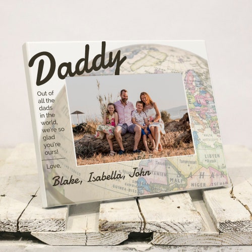 Personalized Fathers Day Picture Frame Unique Daughter Son to - Etsy