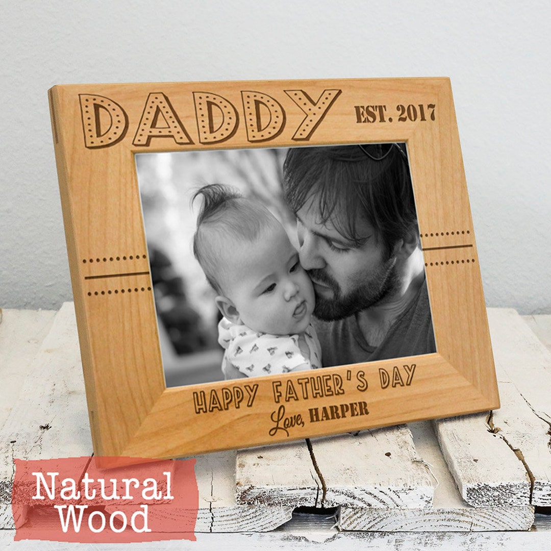 Personalized Father's Day Gift for Daddy - Custom Dad Picture Frame ...