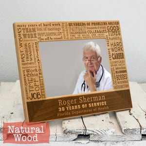 Retirement Picture Frame Collage - Gift for Retirement Party - Present ...