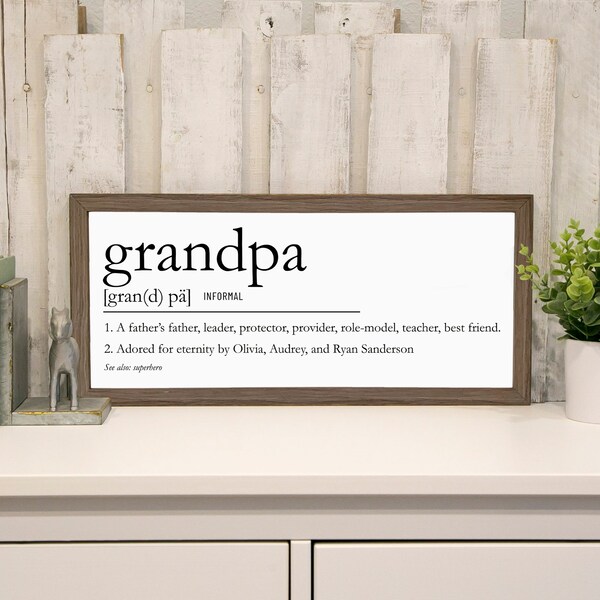 Grandpa Sign - Etsy