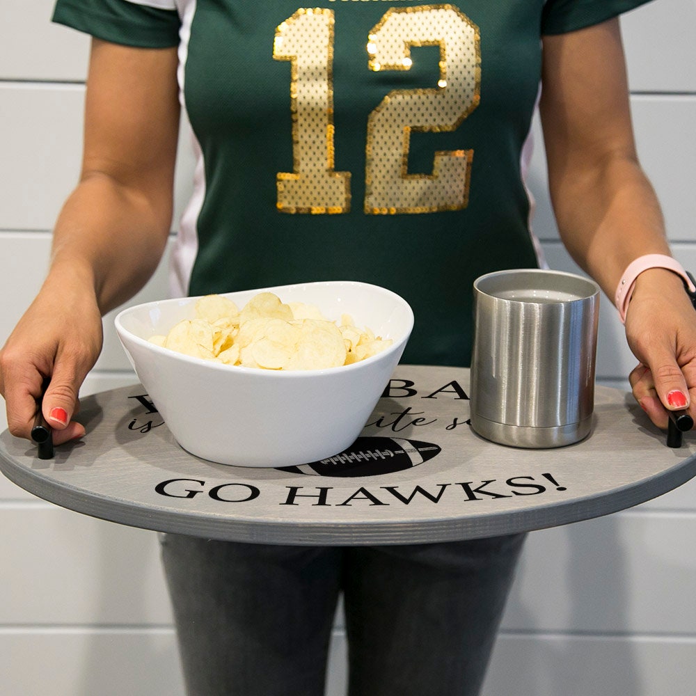Football Serving Tray Rustic Football Serving Tray with - Etsy Nederland