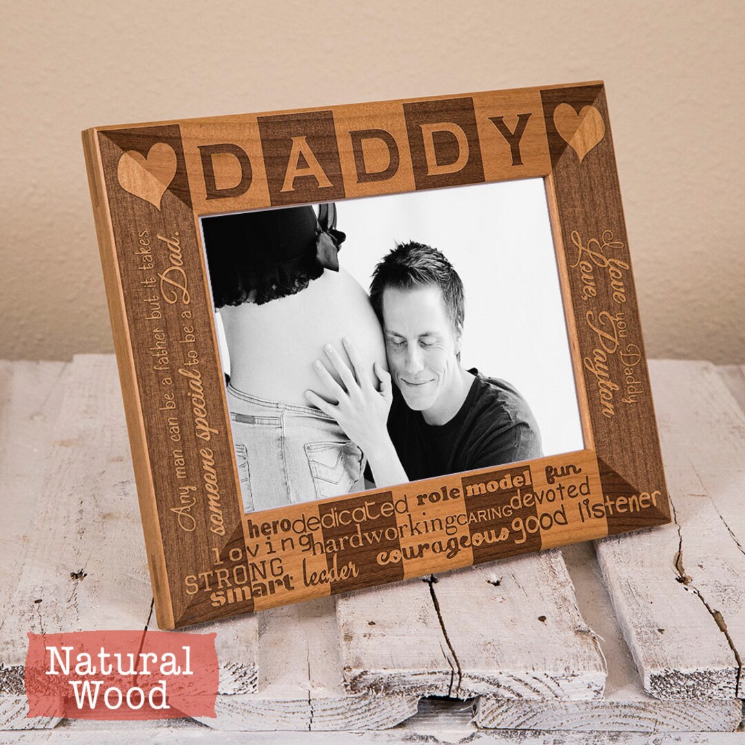 Personalized Daddy Picture Frame From Children, Includes Kids Names ...