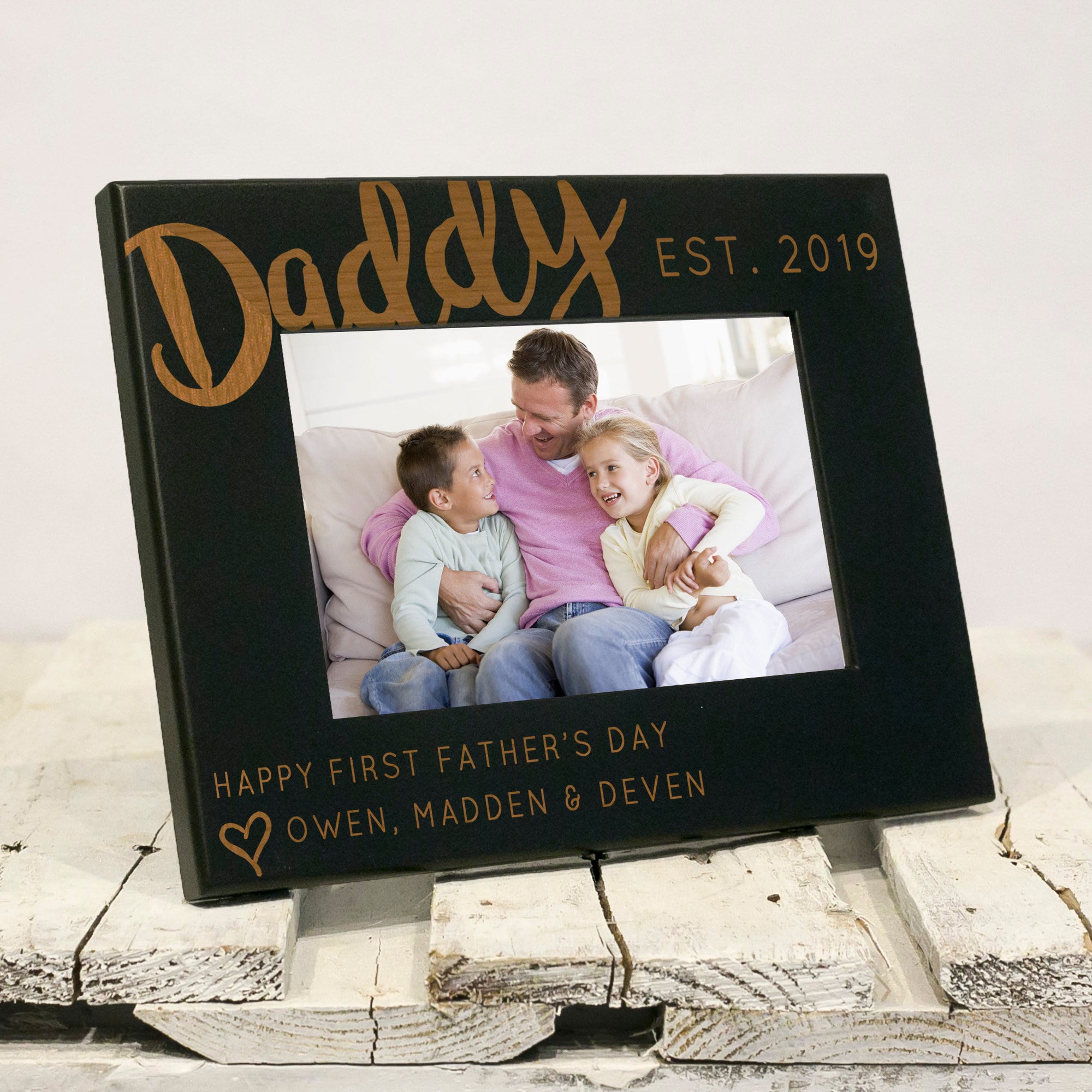 Personalized First Fathers Day Frame 2022 Dad Picture Frame - Etsy