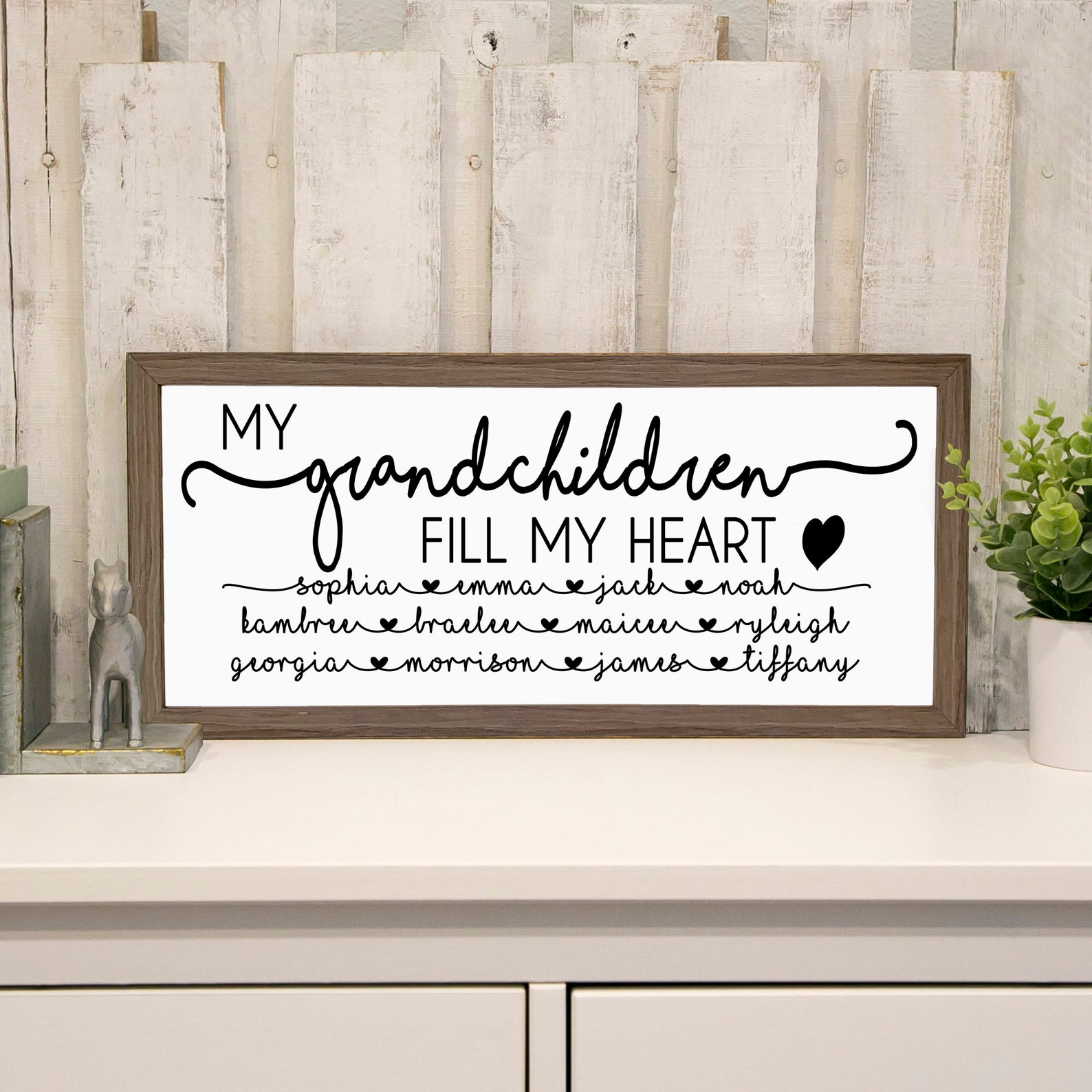 Personalized Grandparents Grandchildren Sign Grandma | Etsy
