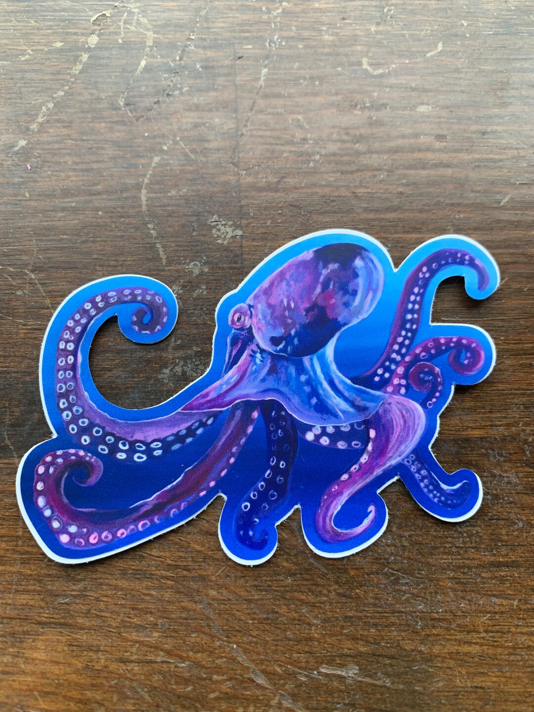 Octopus Sticker: Waterproof Vinyl Decal - Etsy