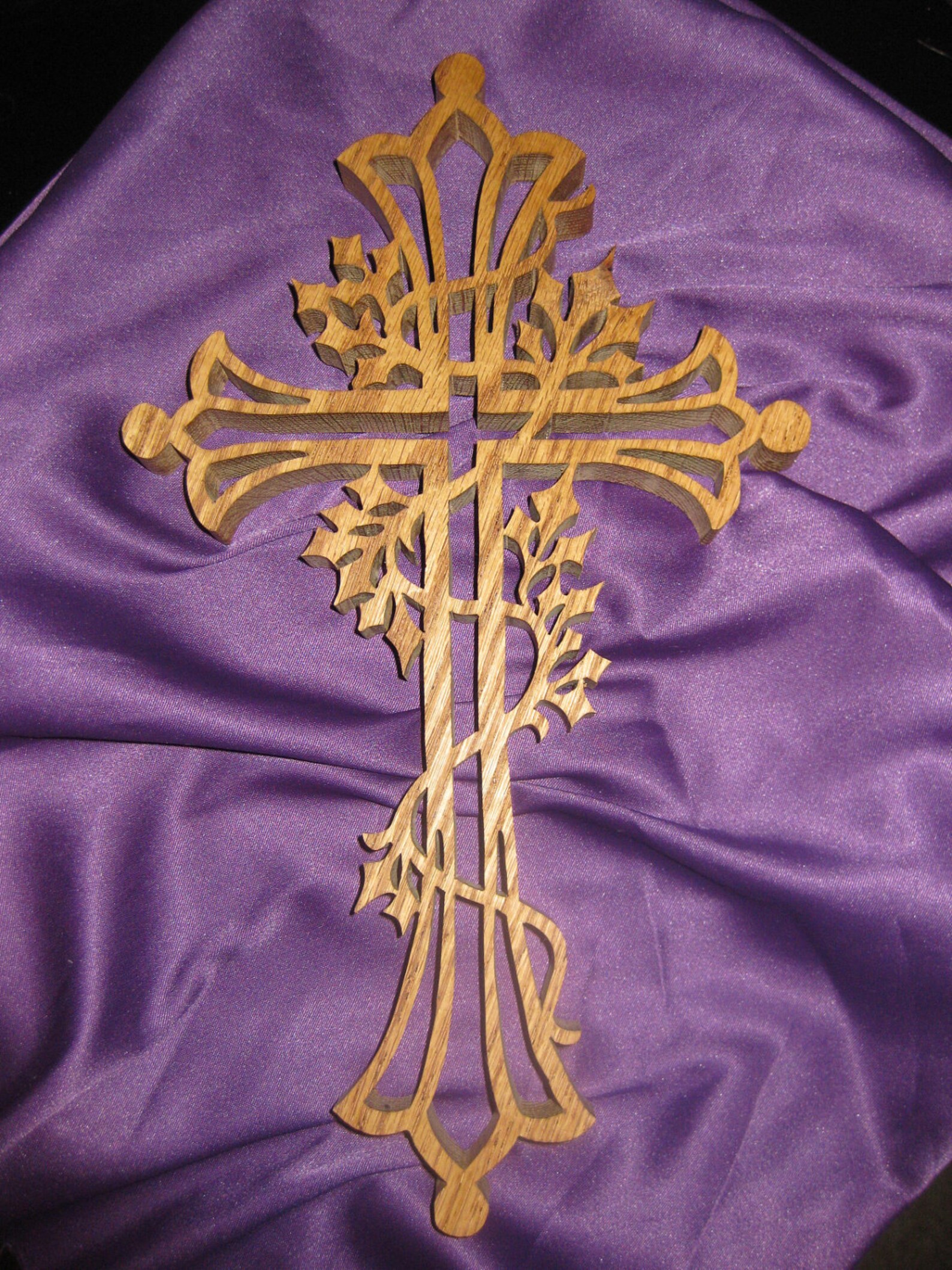 Detailed Oak Cross - Etsy