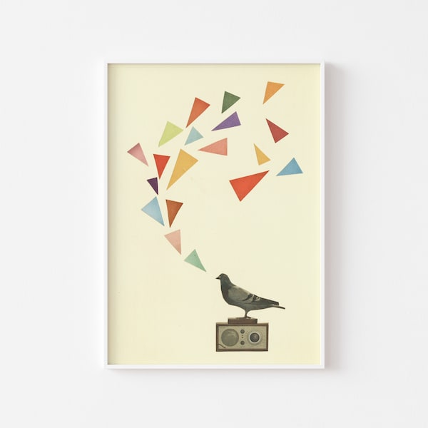 Geometric Bird - Etsy