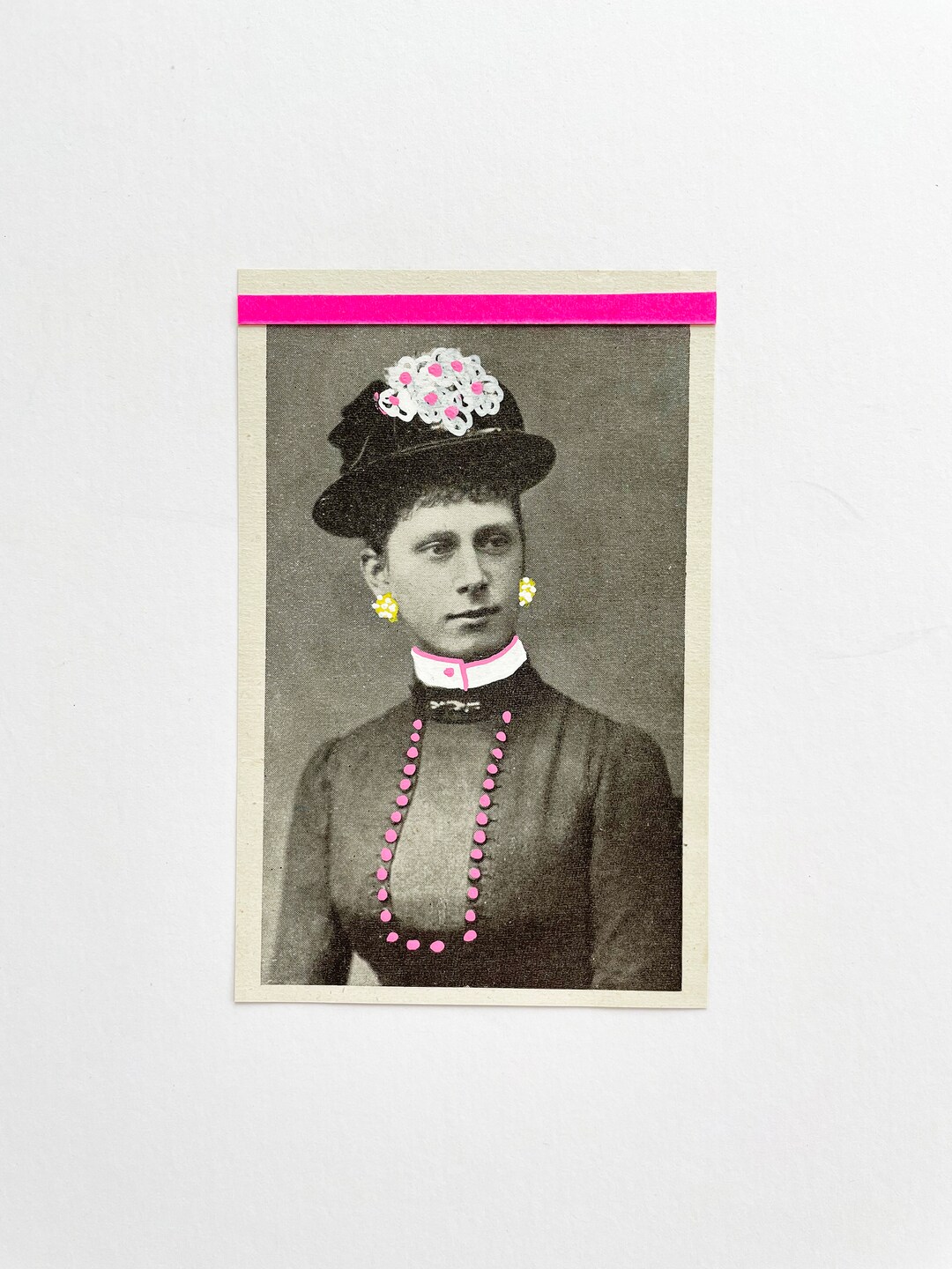 Altered Portrait Art. Victorian Female Portrait, Mixed Media Collage ...