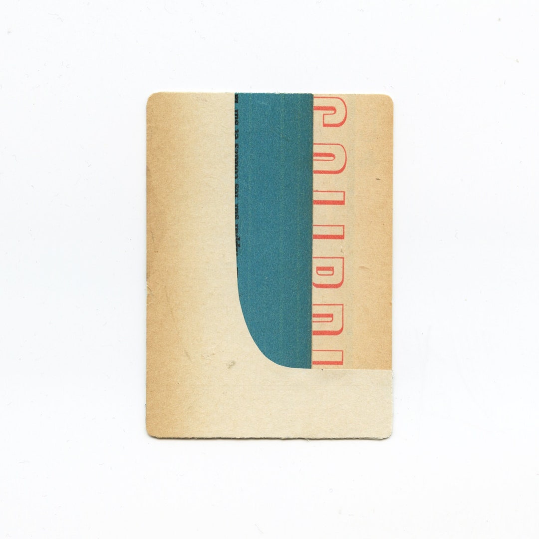 Typography Artwork, Contemporary Abstract Collage With Vintage Papers ...