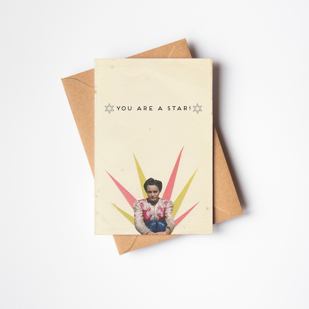 Congratulations Card, Birthday Greeting Card You Are a Star - Etsy