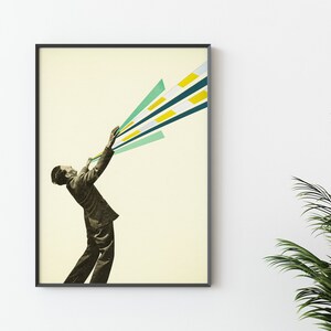Male Portrait Art, Pop Art Poster, Modern Art Print, Gift for Man - the ...