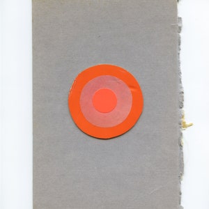 Original Collage Art on Book Cover Disc - Etsy