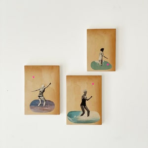 Original Collage on Panel Pebble Beach - Etsy