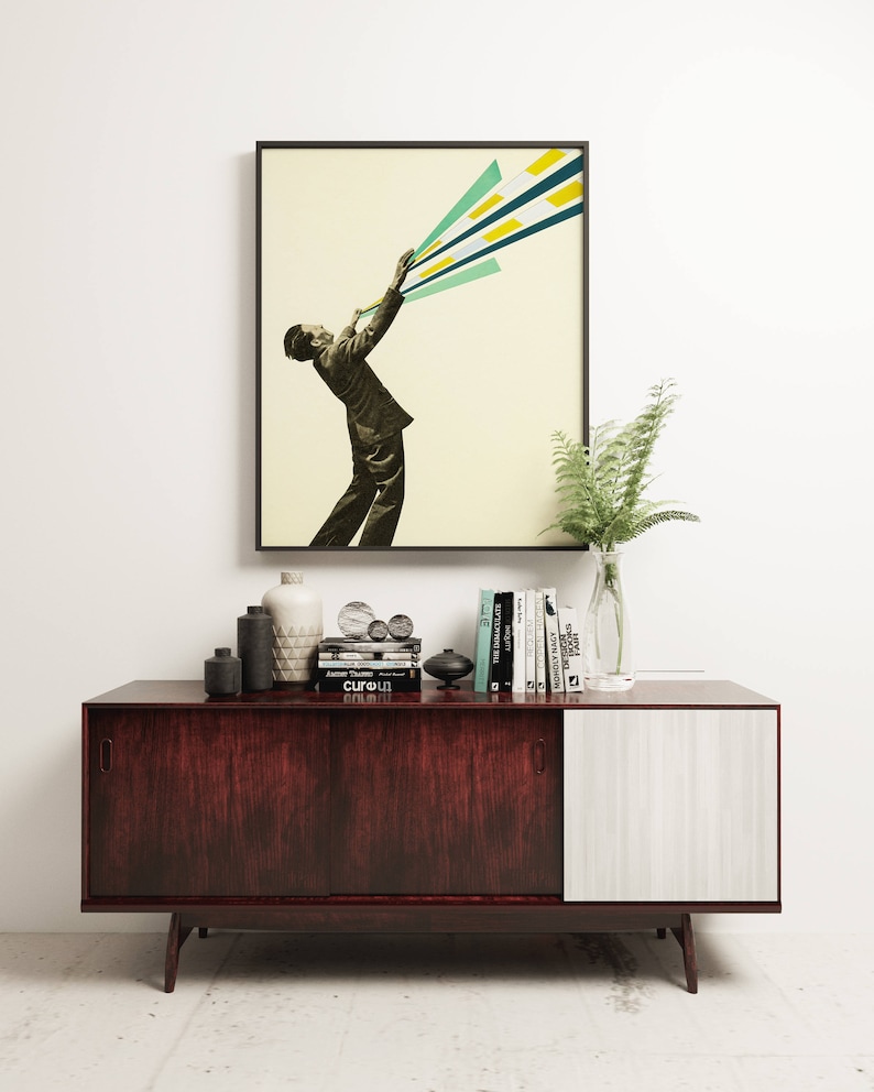 Male Portrait Art Pop Art Poster Modern Art Print Gift for | Etsy