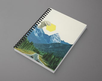 Mountain/alpine Themed 5.5 X 8.5 Spiral Notebook, Adventure Journal ...