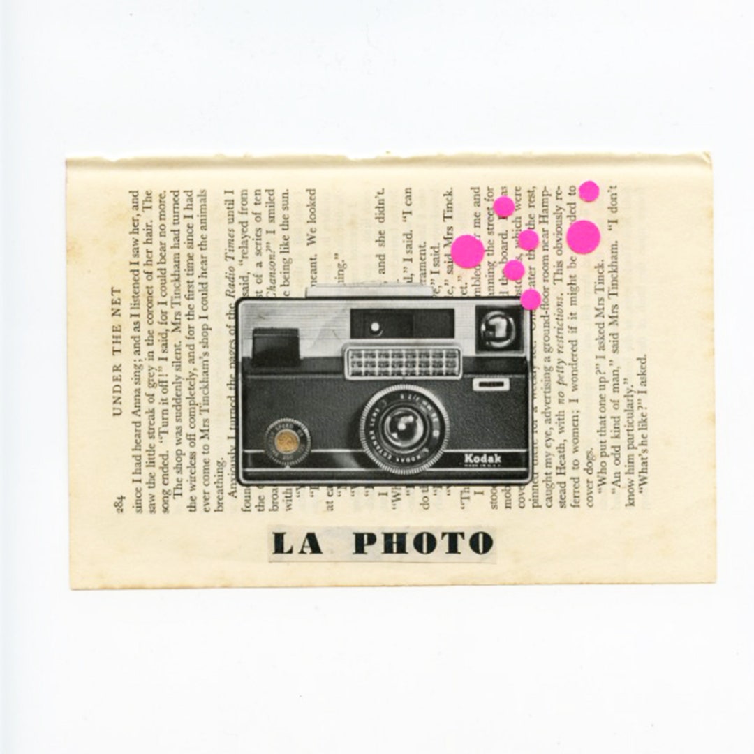 ORIGINAL COLLAGE, Retro Camera Art - La Photo - Etsy