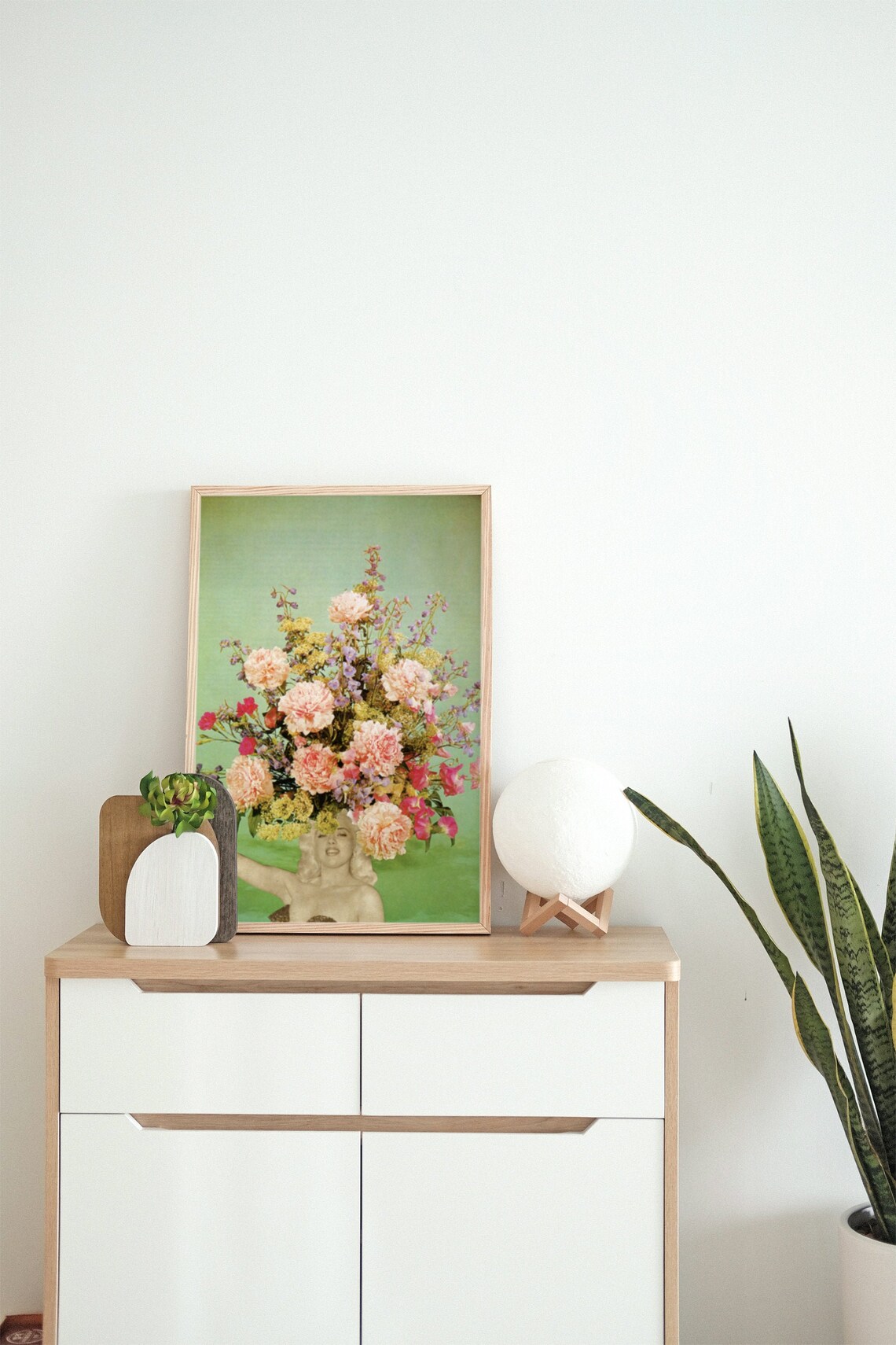 Female Portrait Print, Surreal Wall Art - Floral Fashions II - Etsy