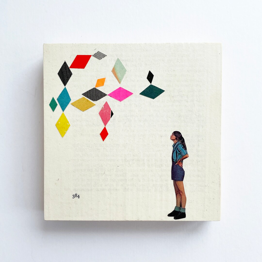 Contemporary Wood Wall Decor Geometric Female Portrait Art - Etsy