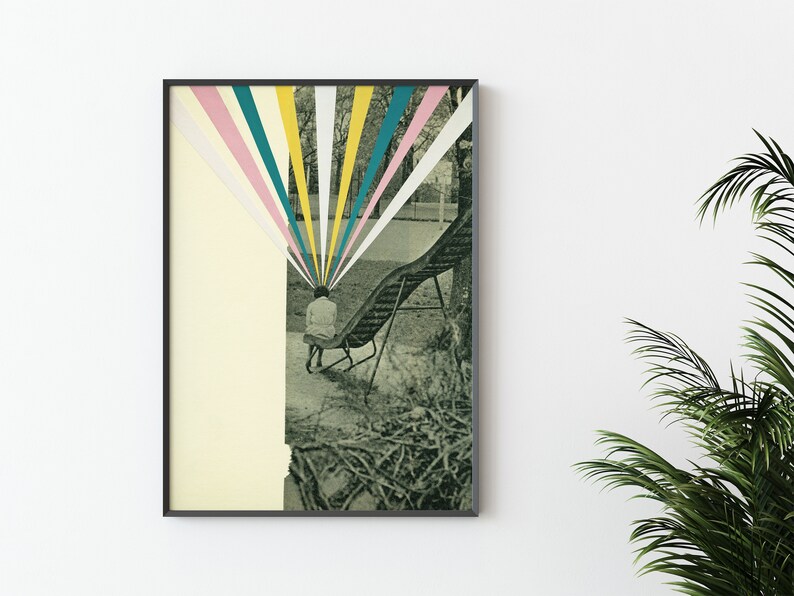 Alien Art Sci Fi Print Collage Art Capture | Etsy