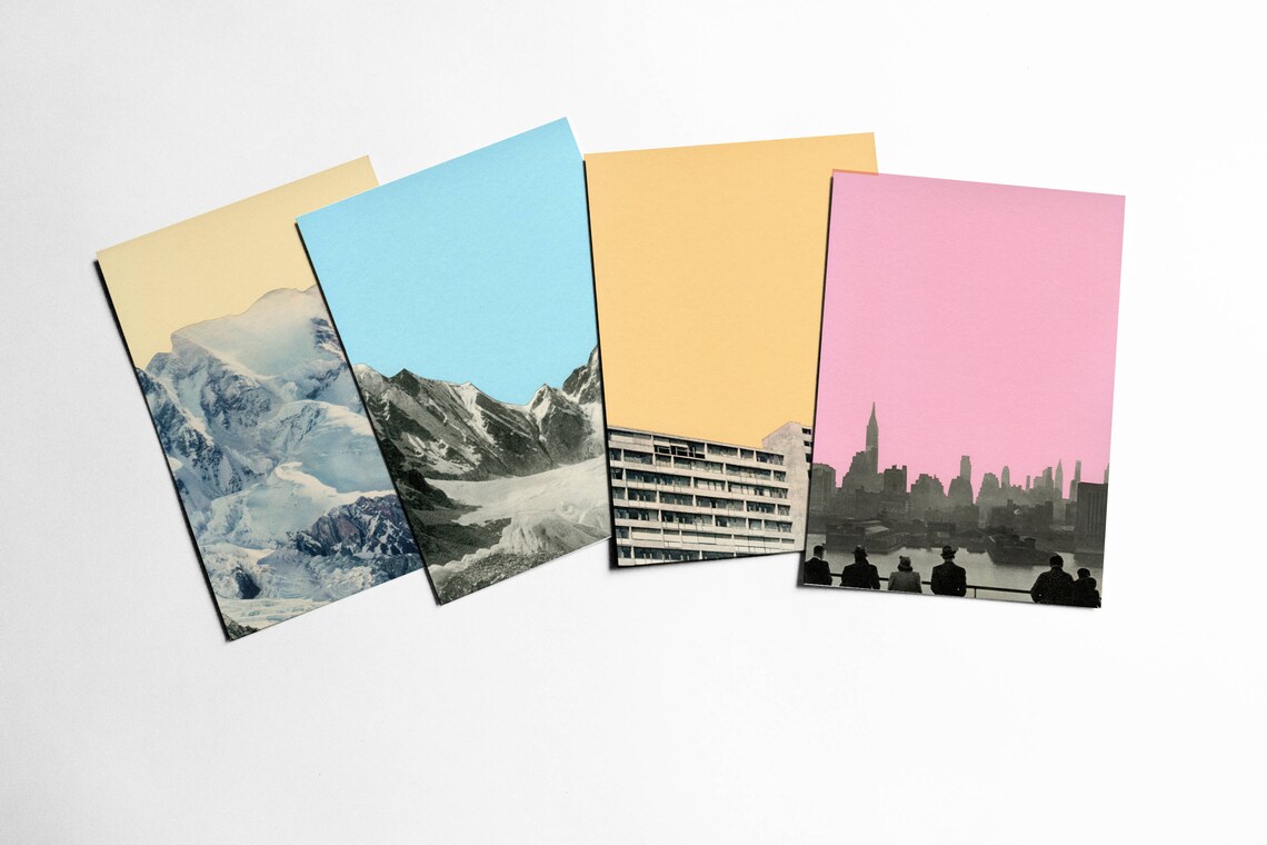 Postcard Set, Modern Stationery, Stocking Stuffer, Gift Ideas ...