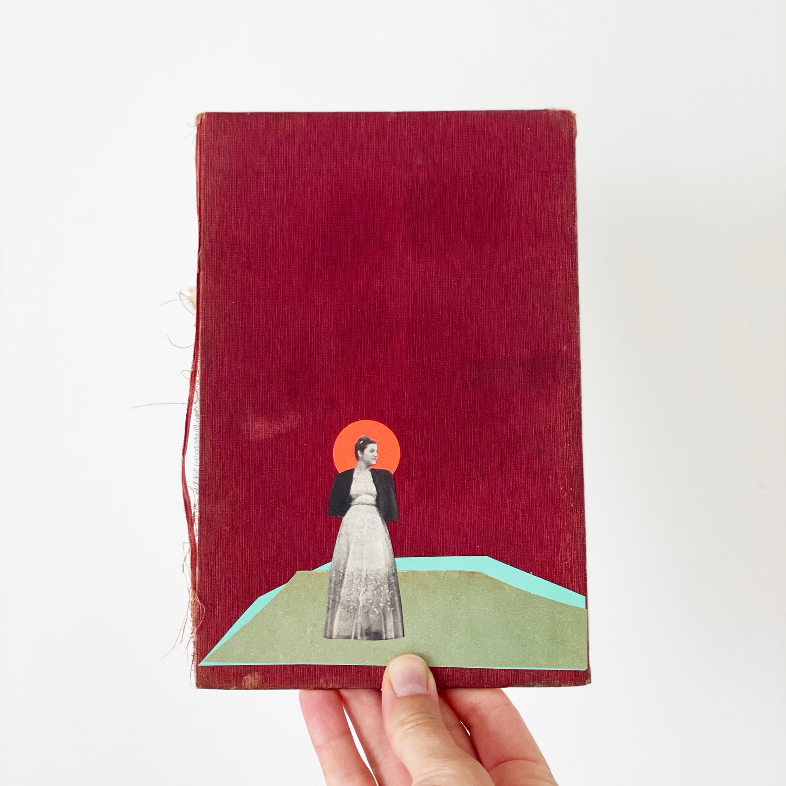 Original Paper Collage Art on Book Cover the End of the - Etsy