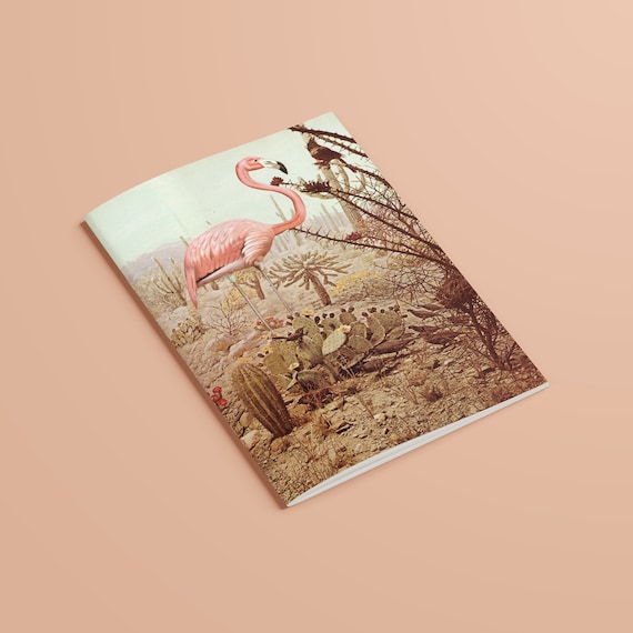 Flamingo Notebook Recycled A5 Bird Journal Wild Flamingo | Etsy