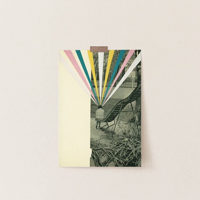 Alien Art Sci Fi Print Collage Art Capture | Etsy