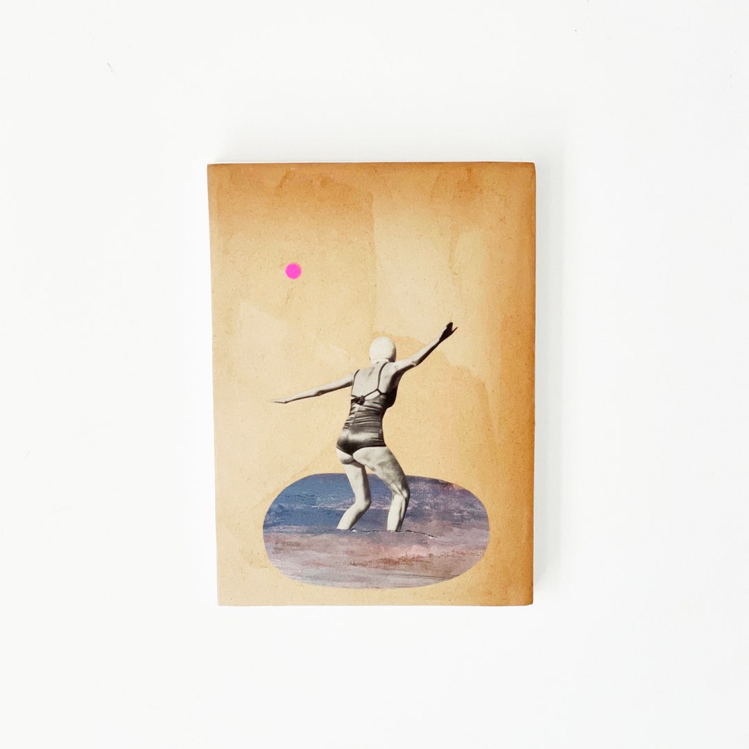 Original Collage on Panel Pebble Beach - Etsy