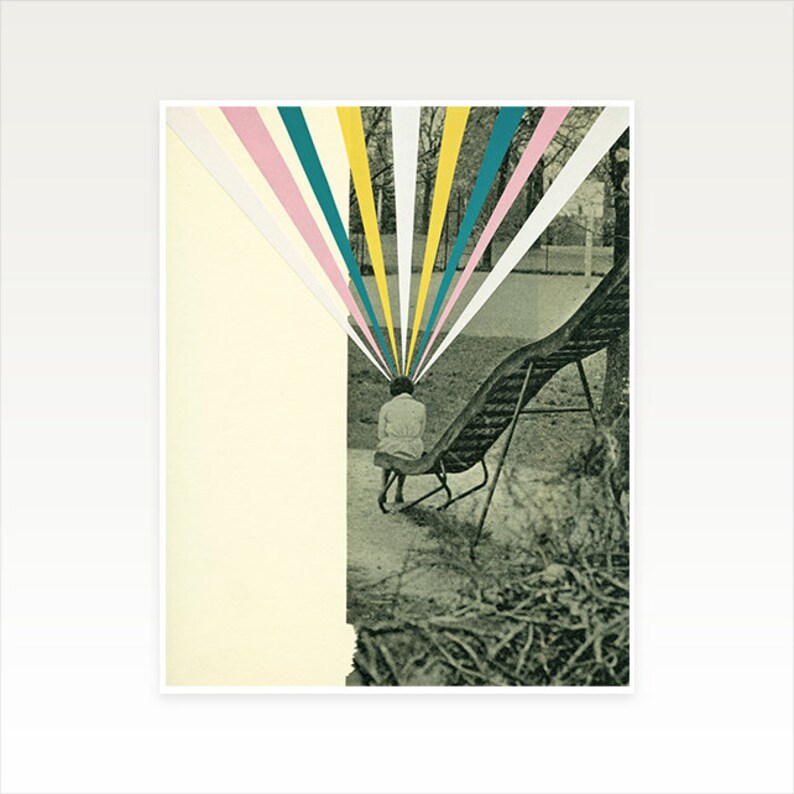 Alien Art Sci fi Print Collage Art Capture | Etsy