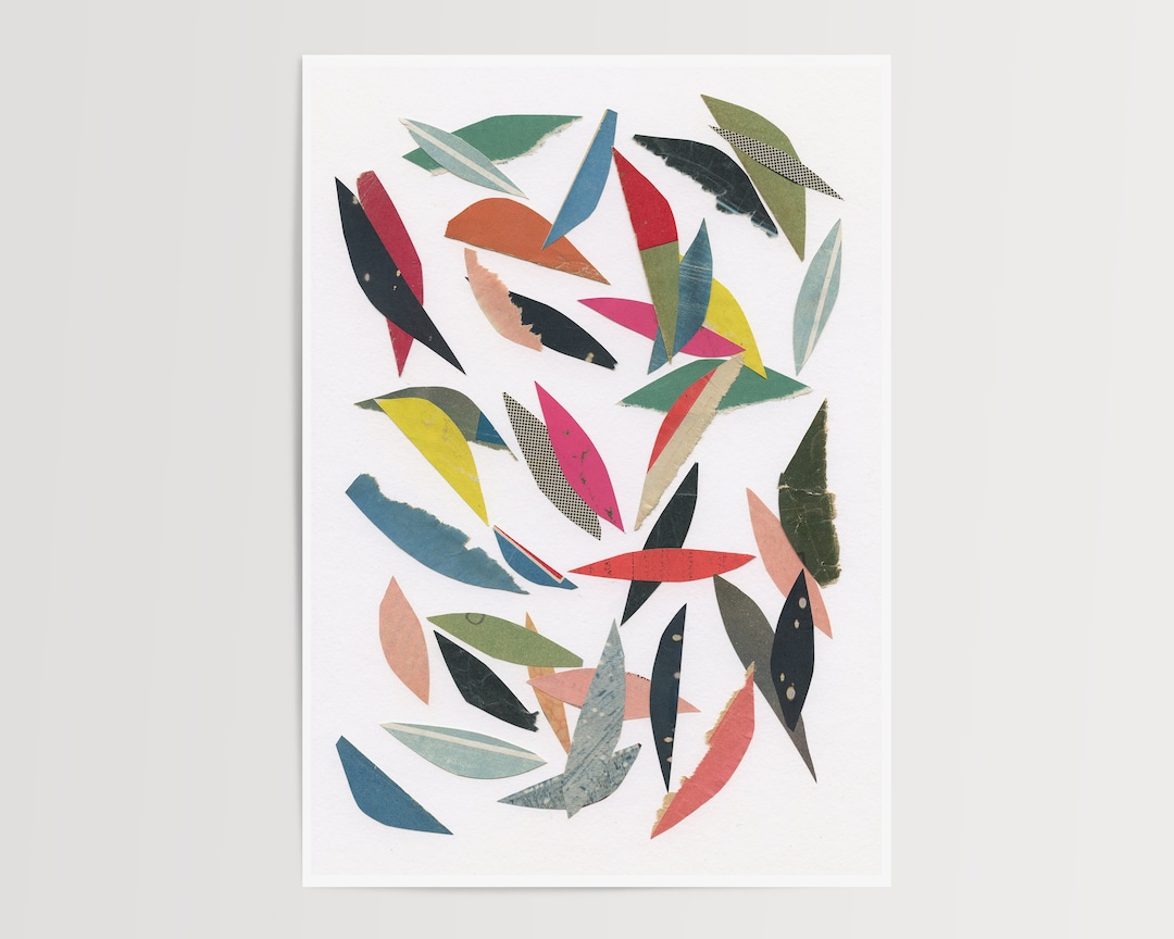 Botanical Leaf Print, Abstract Leaves Wall Art for Nature Lovers, Sale ...