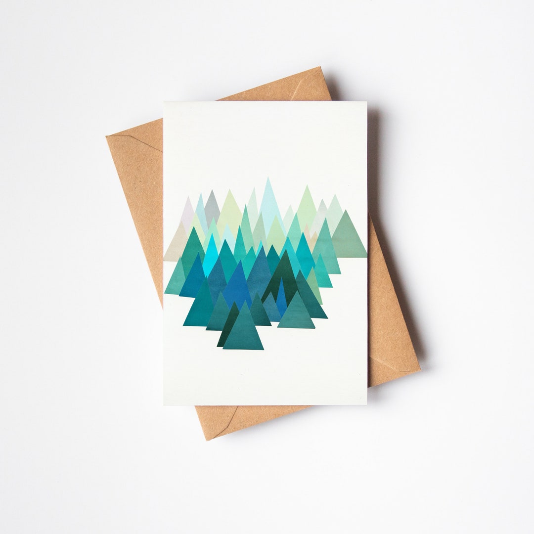 Blue Mountain Card - Cold Mountain - Etsy