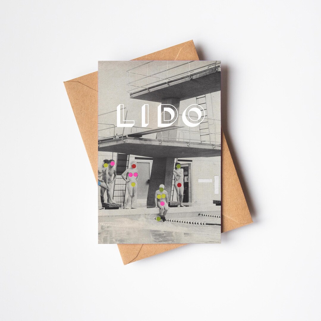 Swimming Pool Card - Lido - Etsy