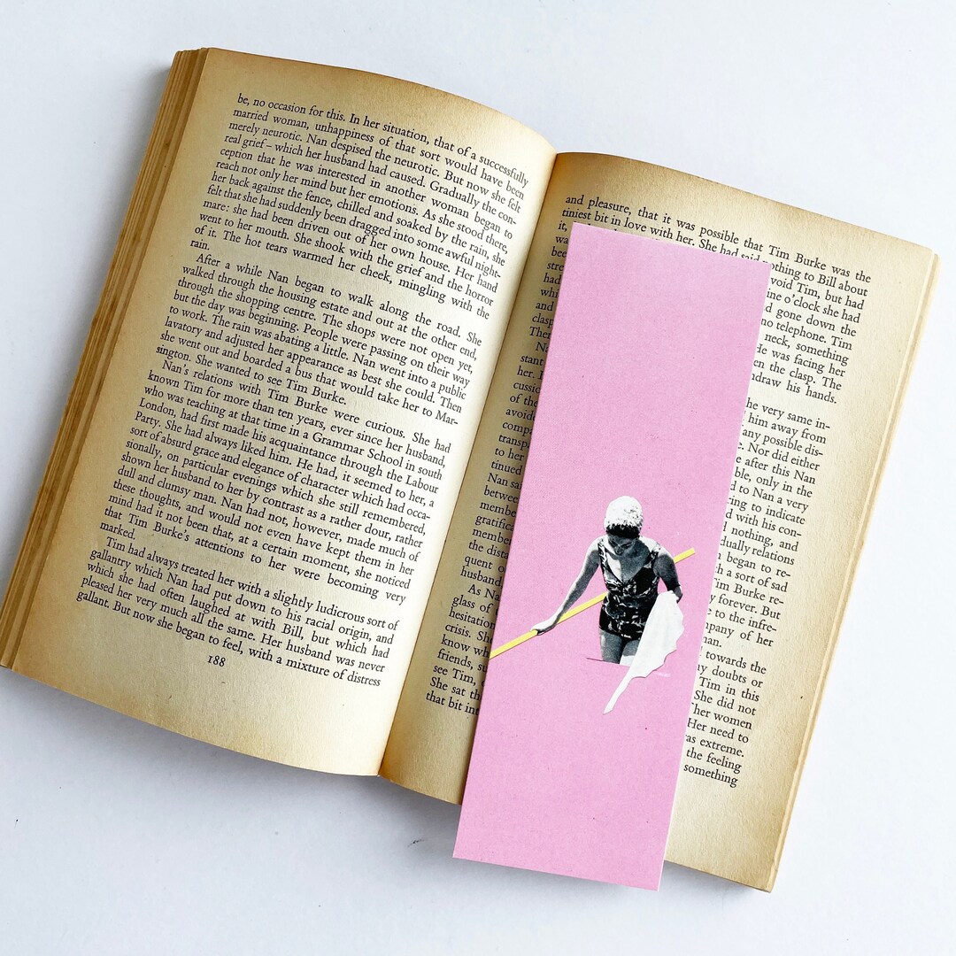 Swimming Pool Bookmark - Evening Swim - Etsy