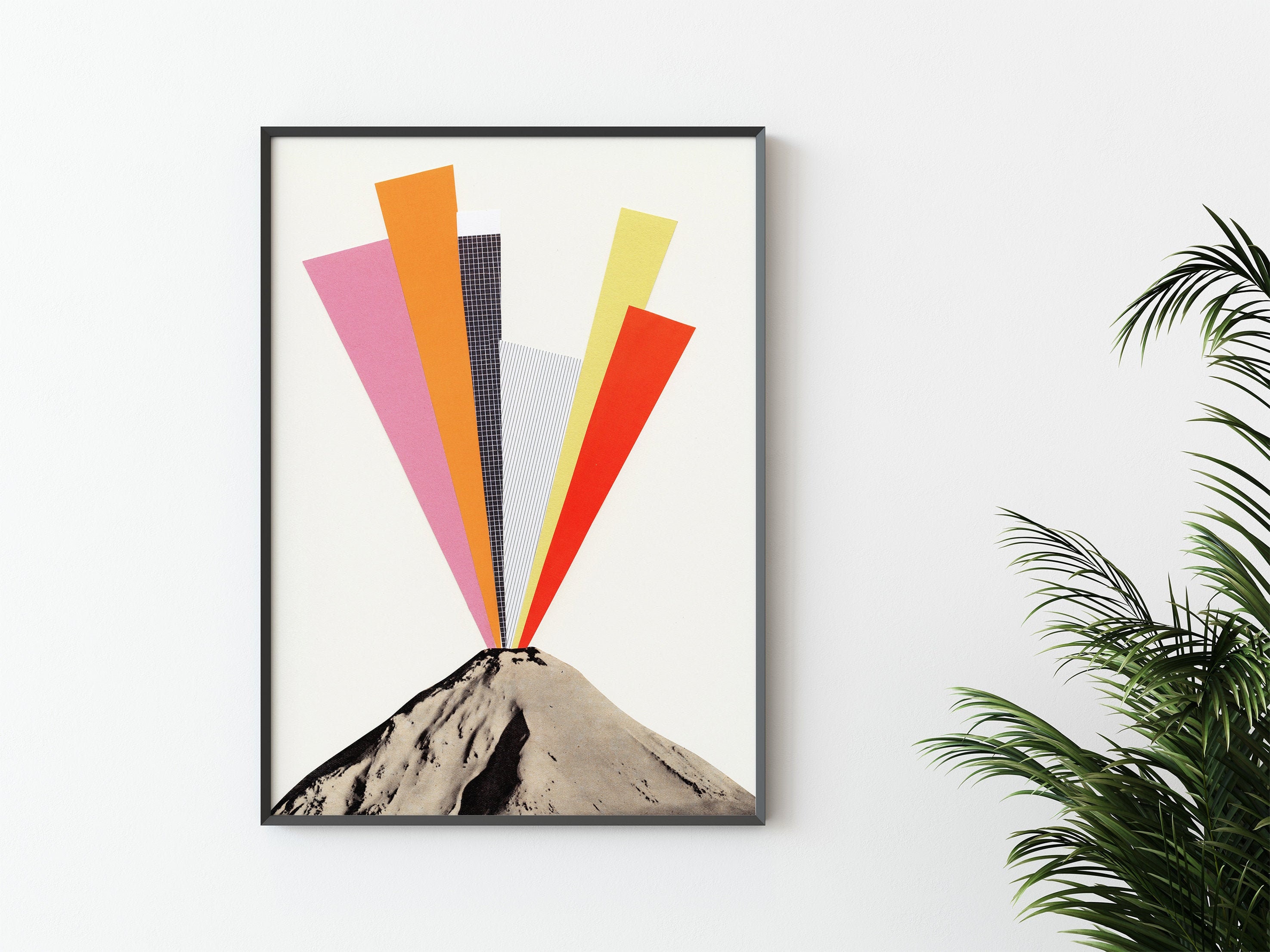 Volcano Art Print Large Wall Art Abstract Decor Nature | Etsy