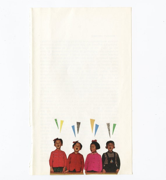 Collage With Paper For Children