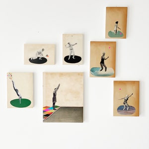 Original Collage on Panel Pebble Beach - Etsy