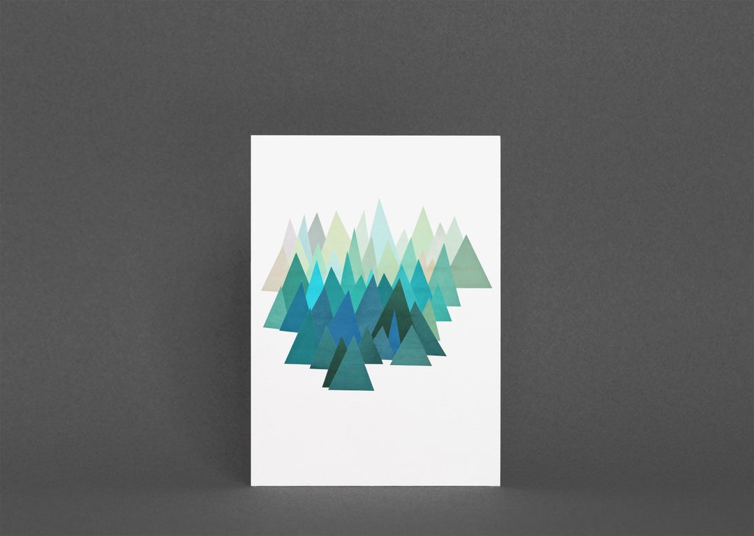 Blue Mountain Card Cold Mountain - Etsy