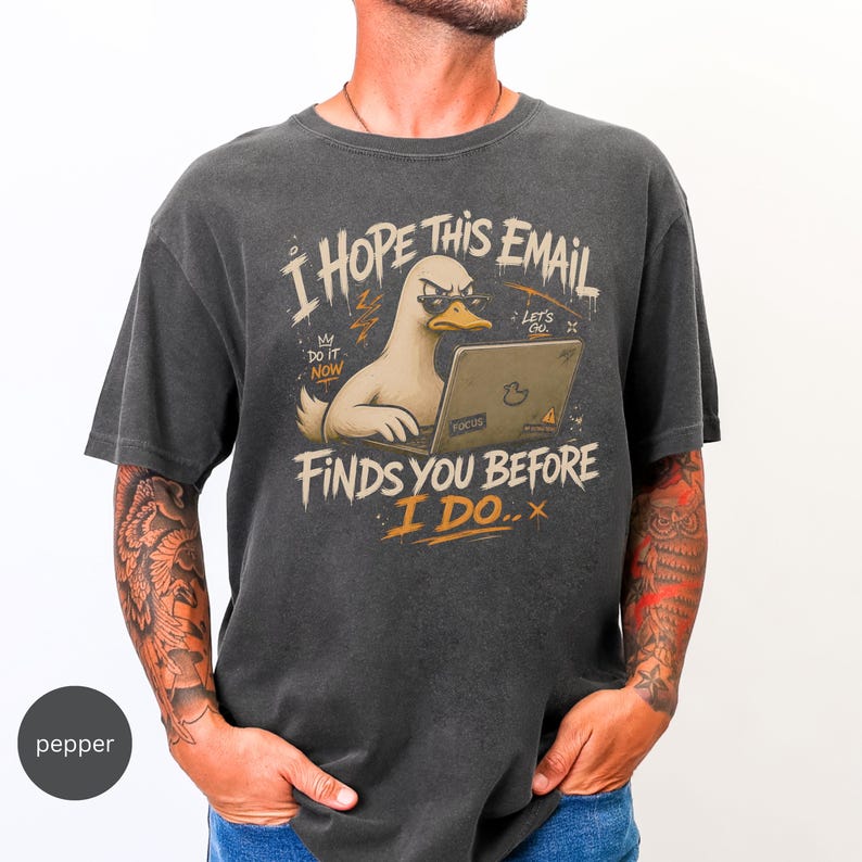 Funny Duck Unisex Shirt | Office Humor | Coworker Gift | Remote Work - Etsy