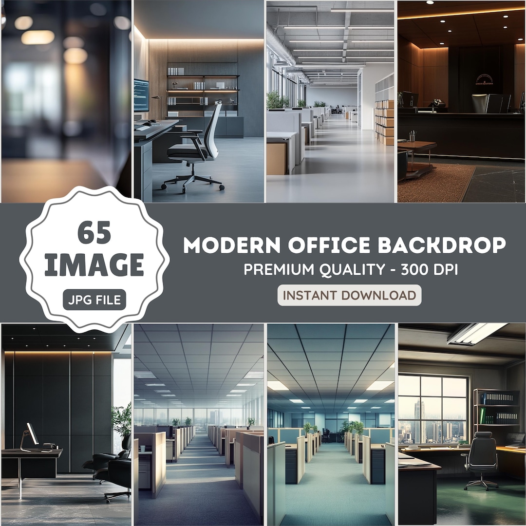 Soft Focus Modern Office Digital Backdrops, Blurred Professional ...