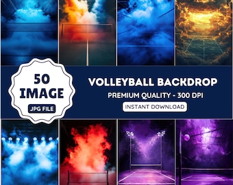 50 Volleyball Digital Backdrops for Sports Photography | Volleyball ...