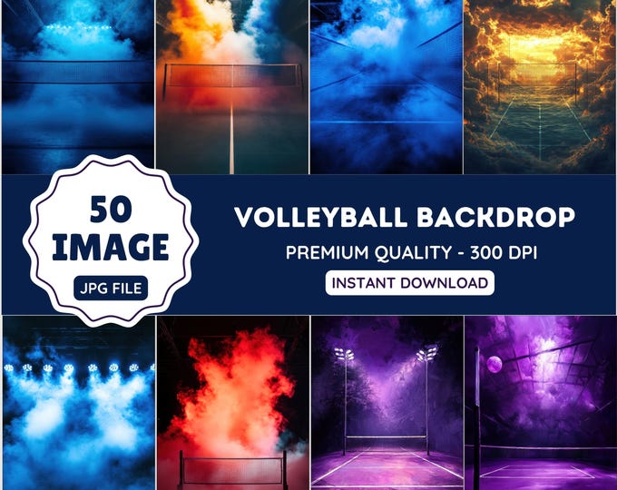 50 Volleyball Digital Backdrops for Sports Photography | Volleyball ...